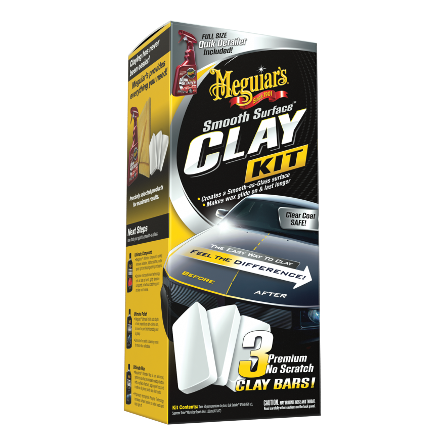 Meguiar’s Smooth Surface Clay Kit - Safe and Easy Car Claying for ...