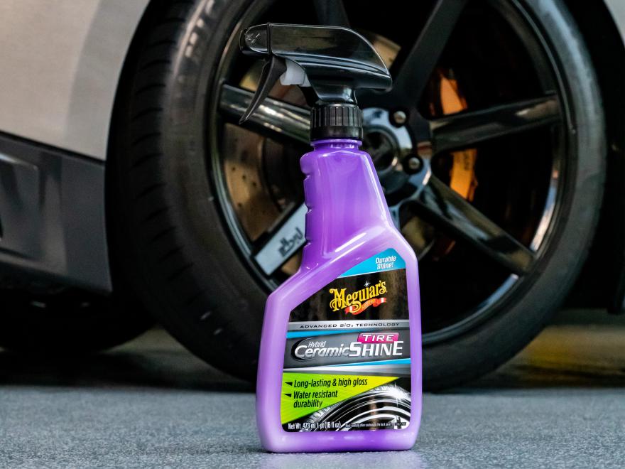 Meguiar's Hybrid Ceramic Tire Shine, Durable High Gloss Shine that ...