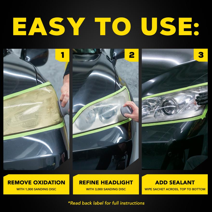 Meguiar's Ultimate Headlight Restoration Kit - The Perfect Headlight ...