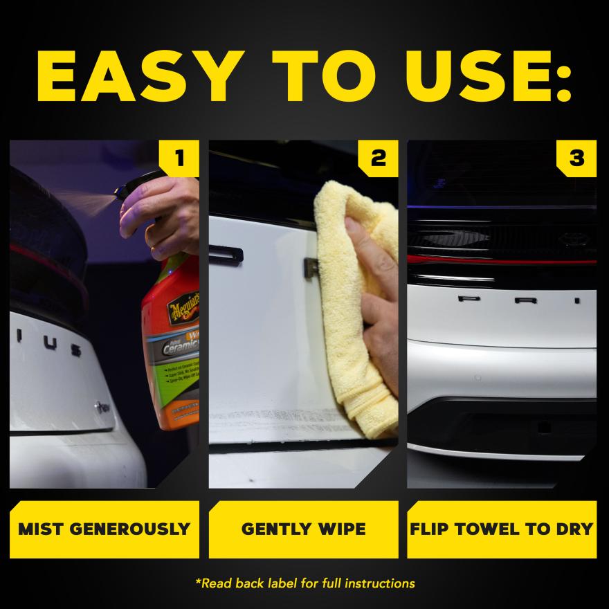 Meguiar’s Hybrid Ceramic Waterless Wash & Wax - Waterless Car Wash for ...