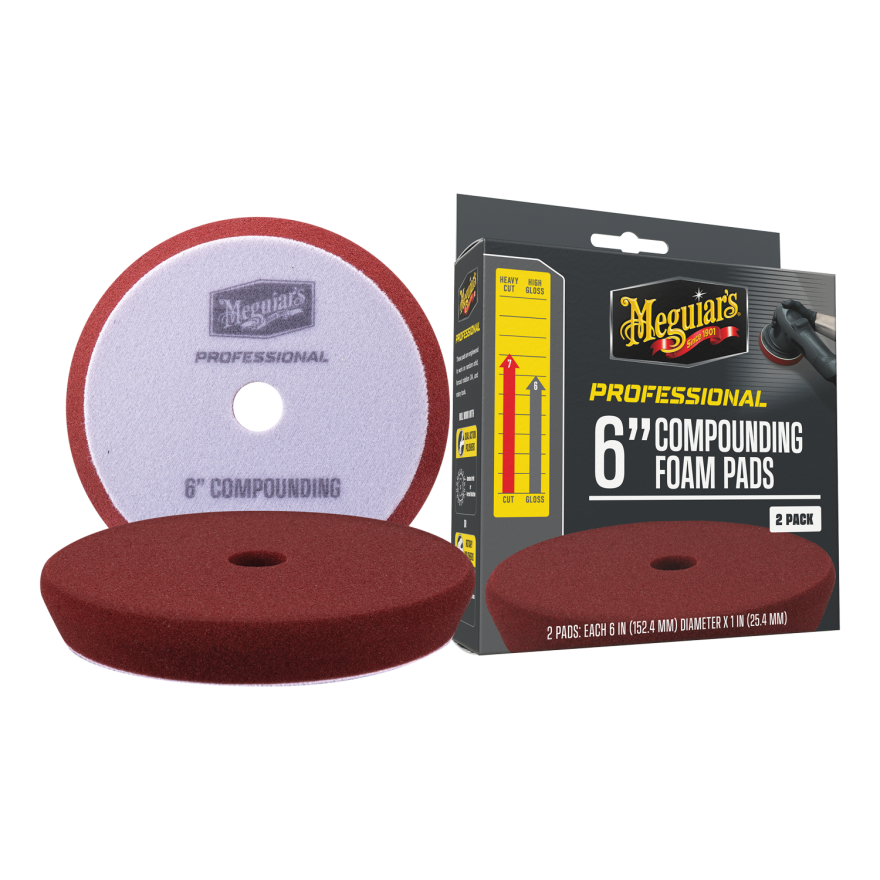 Meguiar's 6" Compounding Foam Pads - M6CFP2 - Professional Foam Cutting ...