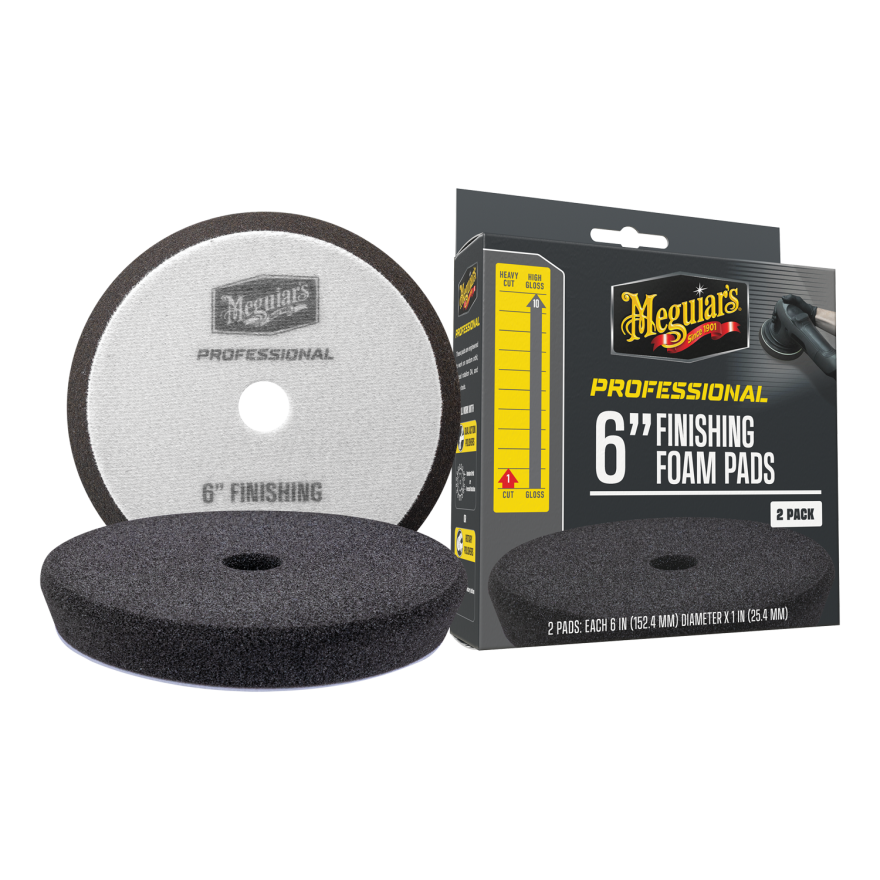 Meguiar's 6" Finishing Foam Pads - M6FFP2 - Professional Foam Pad for ...