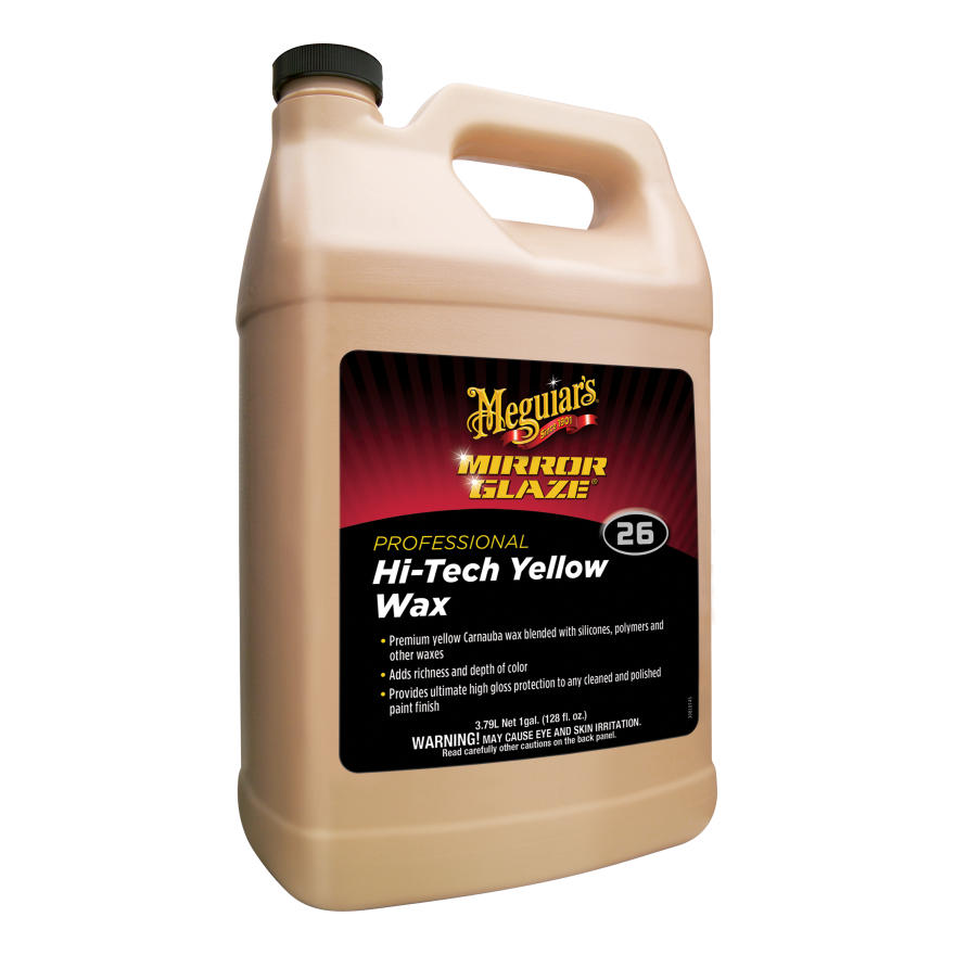 Meguiar's® Mirror Glaze® Hi-Tech Yellow Wax, M2601, 1 Gallon, Liquid ...